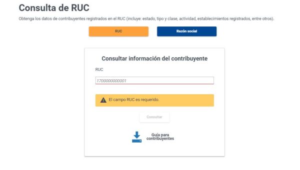 Consulta RUC en SRI: Guía Rápida para Contribuyentes - Facturas